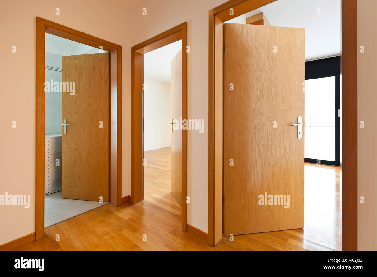 Wooden doors open hi-res stock photography and images - Alamy
