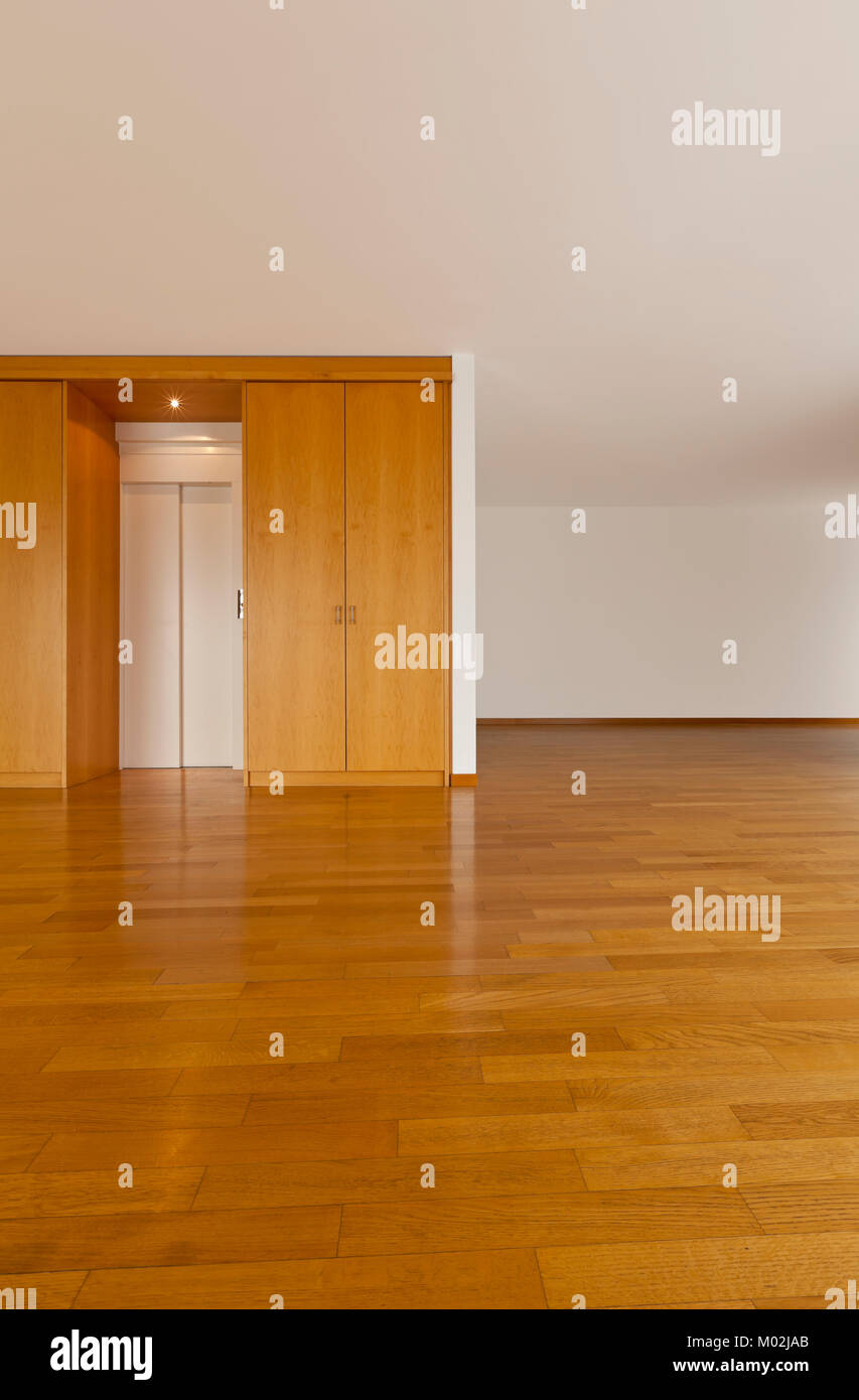 beautiful interior of new penthouse, wide hall Stock Photo - Alamy