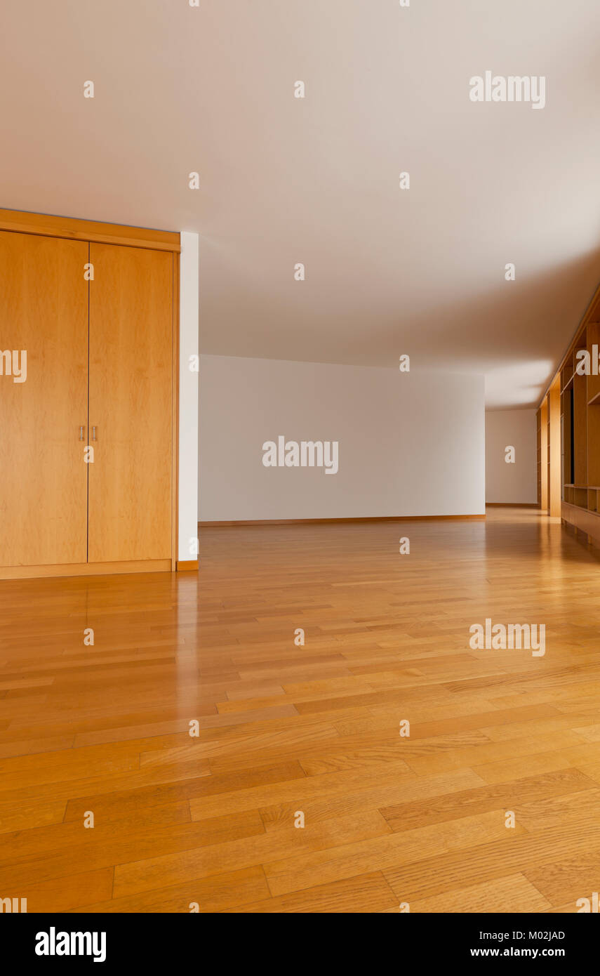 beautiful interior of new penthouse, wide hall Stock Photo - Alamy