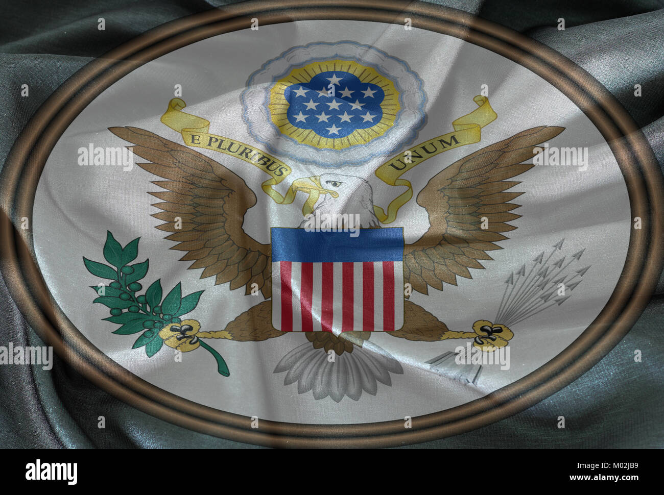 United States Great Seal, coat of arms or national emblem, on the ...