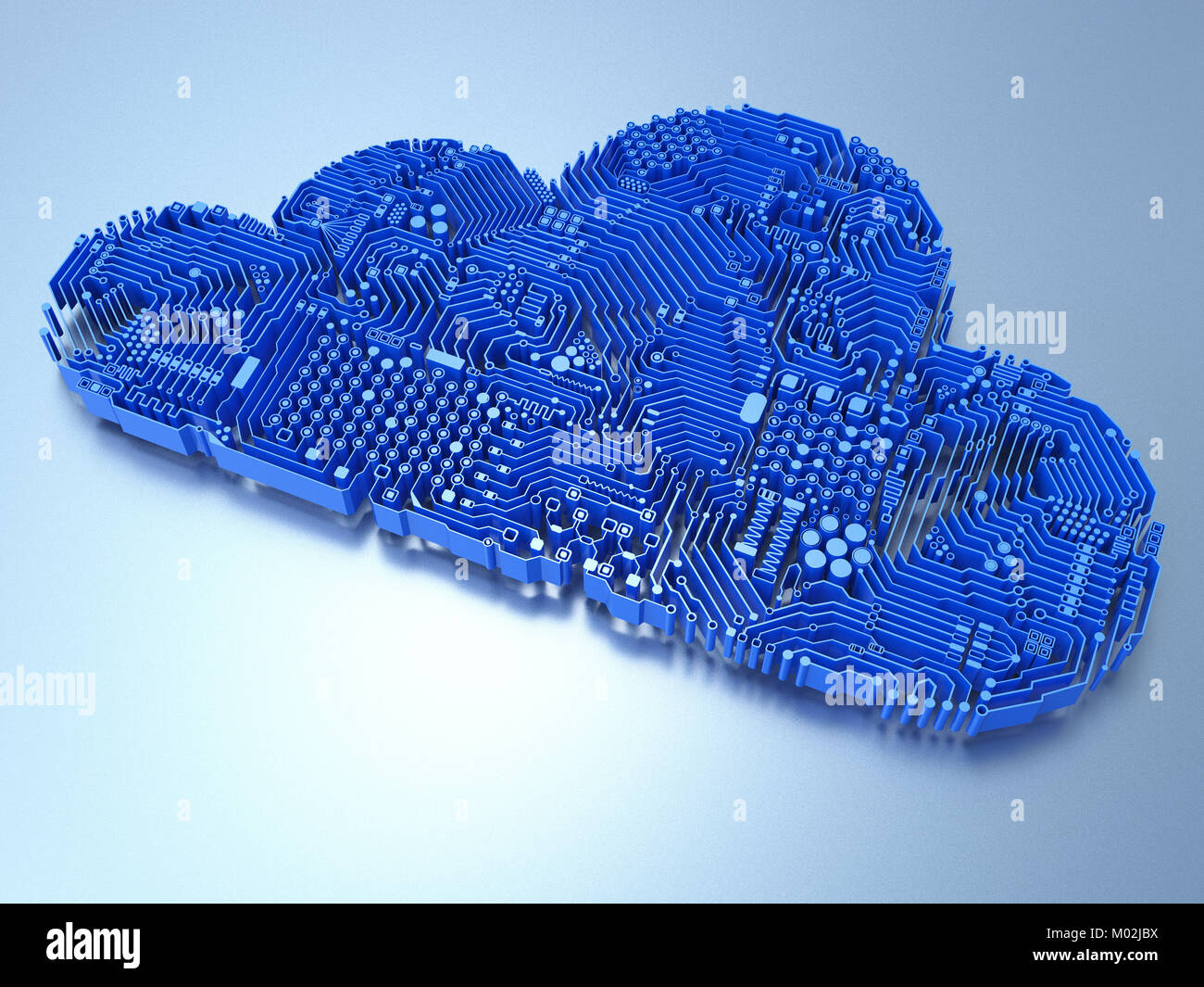 3d rendering circuit cloud for cloud computing technology Stock Photo ...