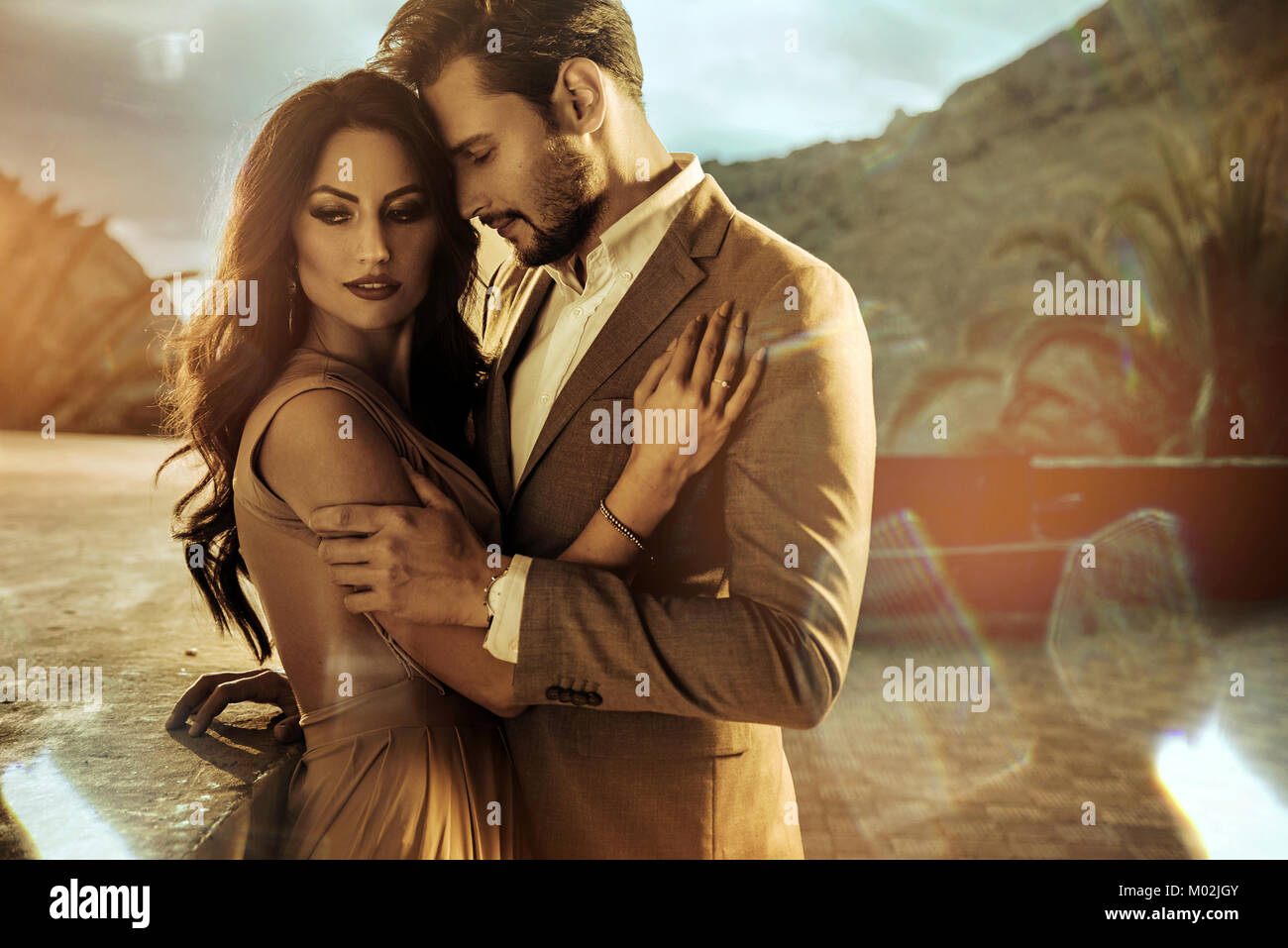Portrait of a young, smart couple Stock Photo - Alamy