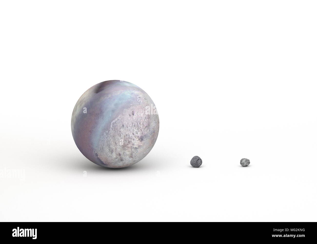 This image represents the size comparison between main Neptune moons in ...