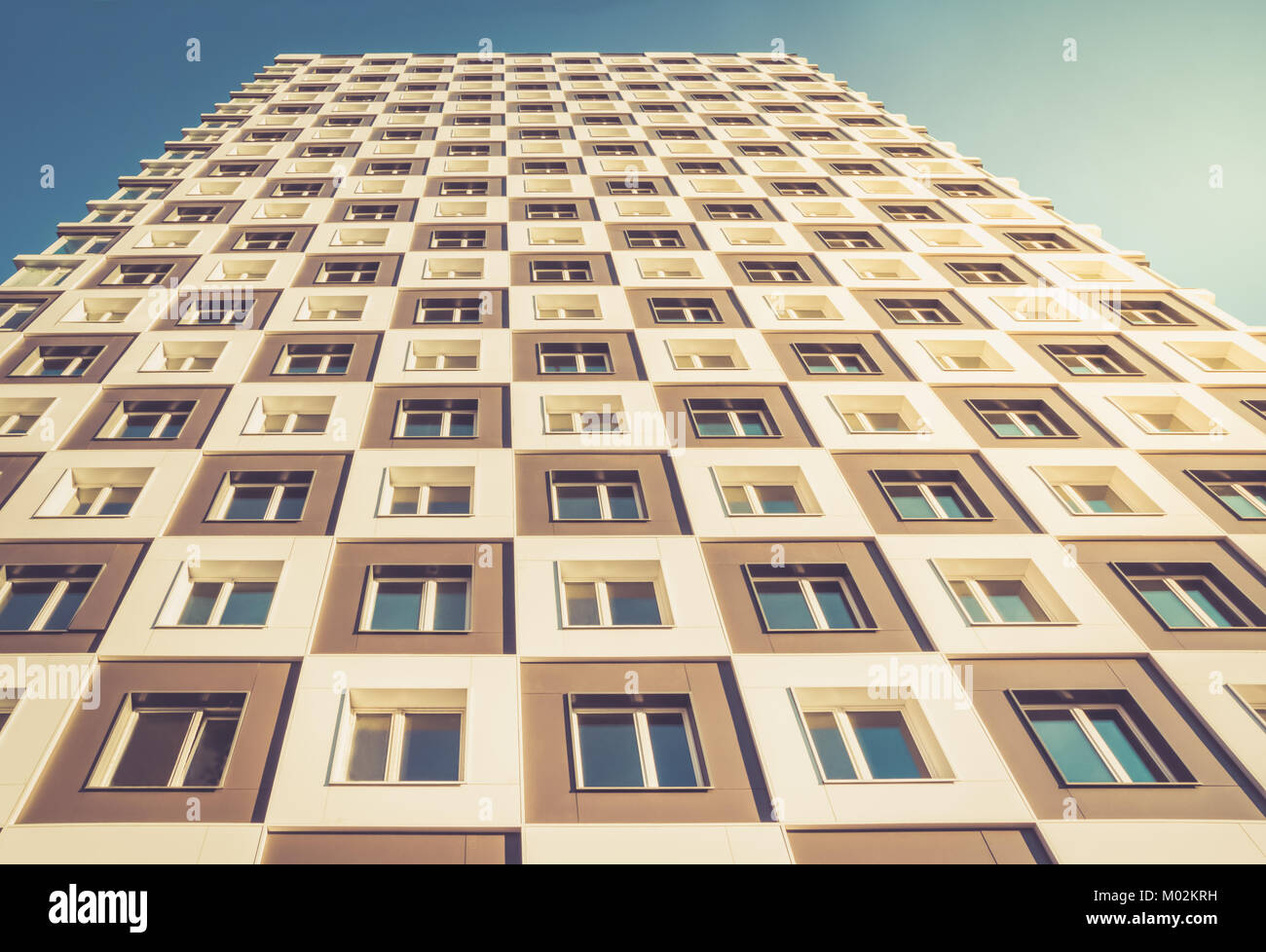 From below shot of modern and new apartment building. Photo of tall ...
