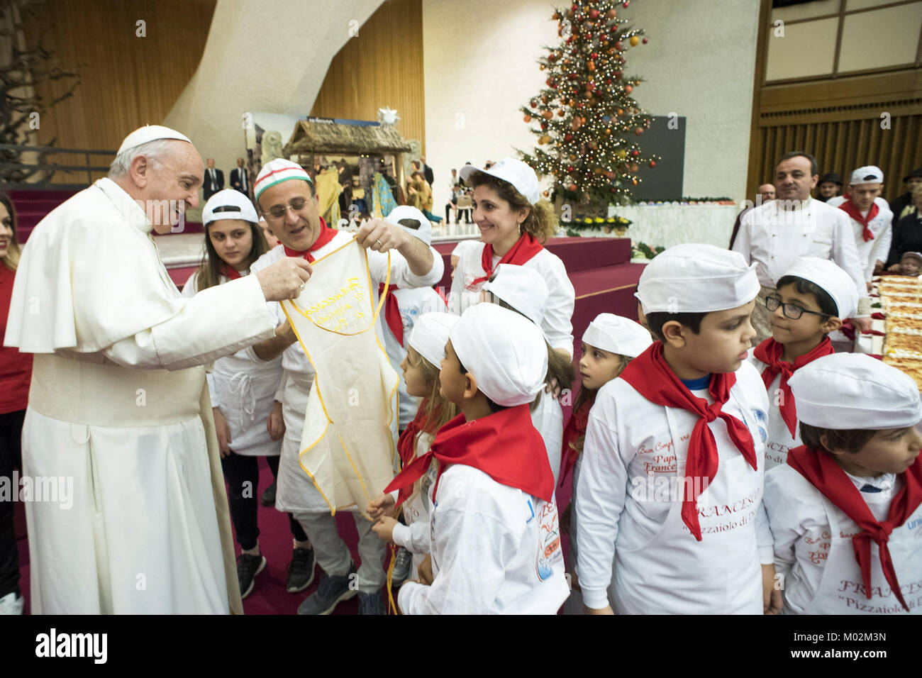 Pope Francis meets with children in the Paul VI hall during a private ...