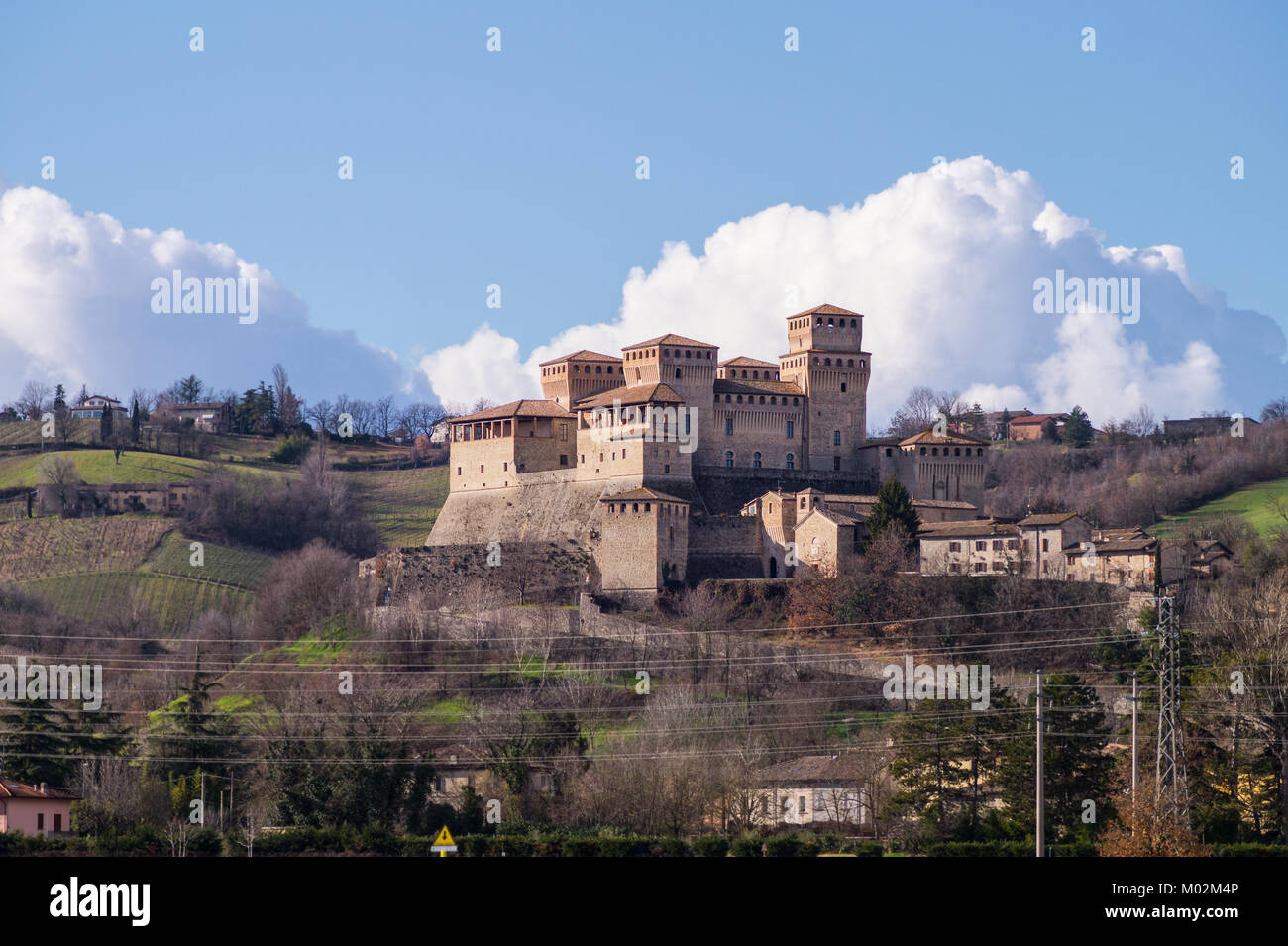 Castle of Torrechiara, 15th century medieval fortress and palace in ...