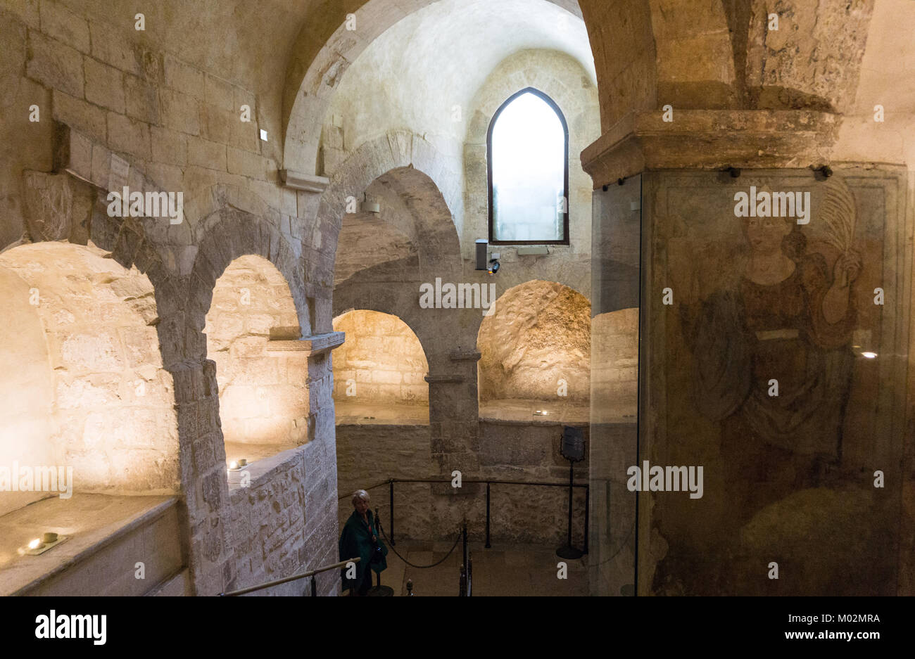Italy,Apulia,Monte Sant'Angelo,San Michele Arcangelo sanctuary Stock ...