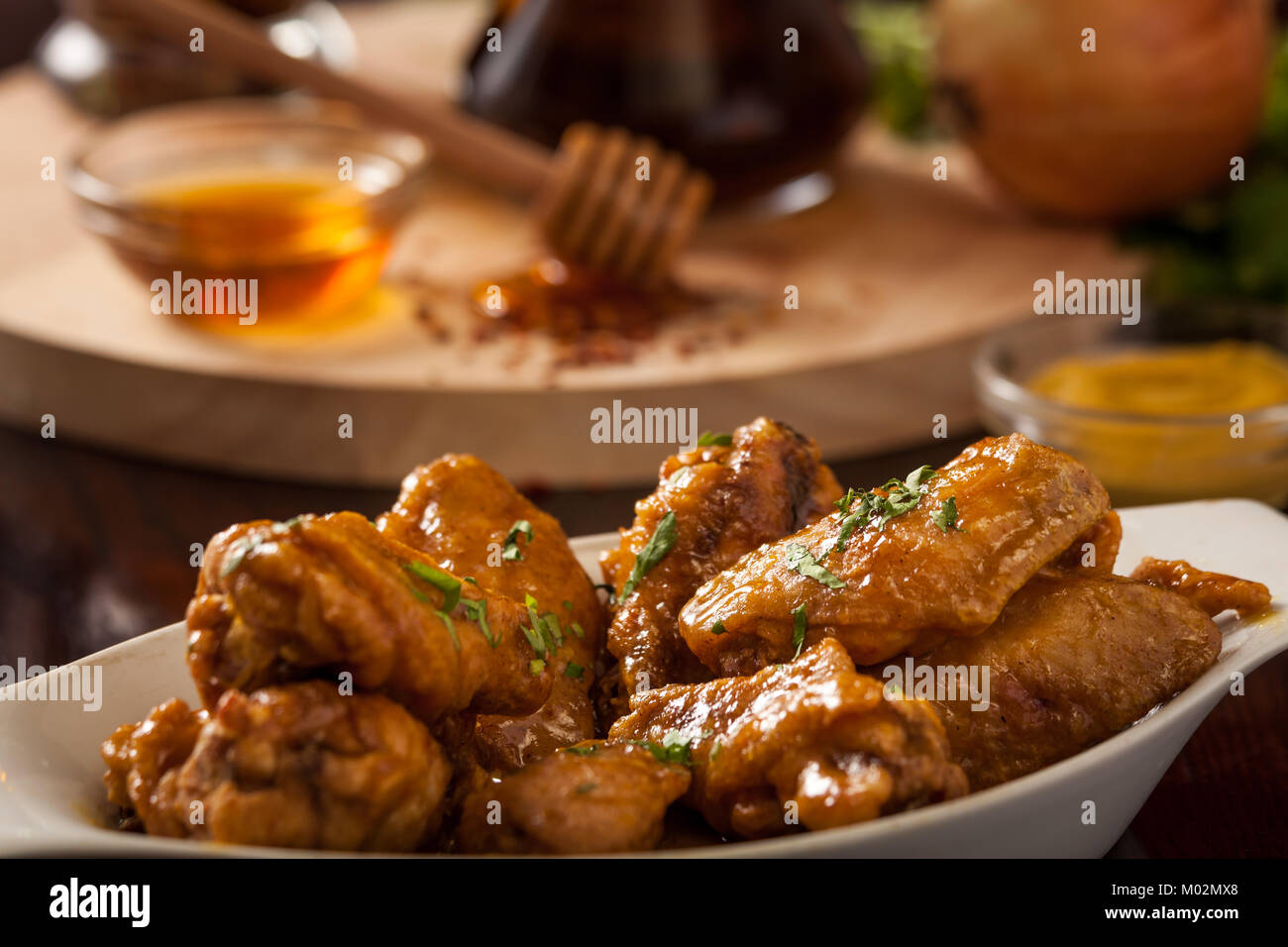 chicken coopers chicken coopers with honey Stock Photo - Alamy