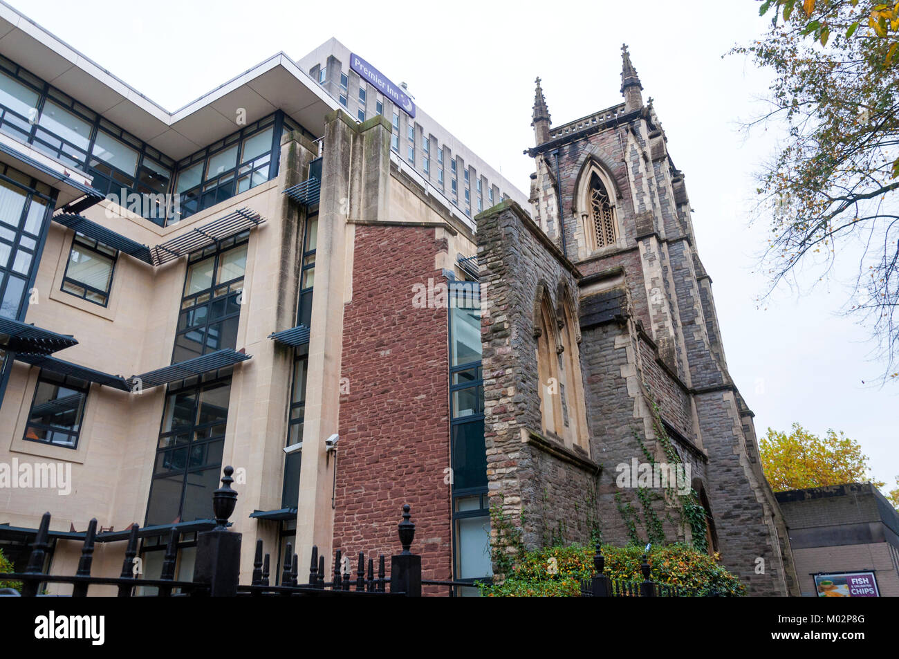 Old and modern architecture preserving chuch in St James Parade ...