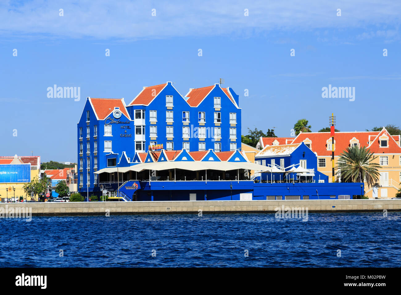 Views across the water of beautiful, colorful Curacao Stock Photo - Alamy