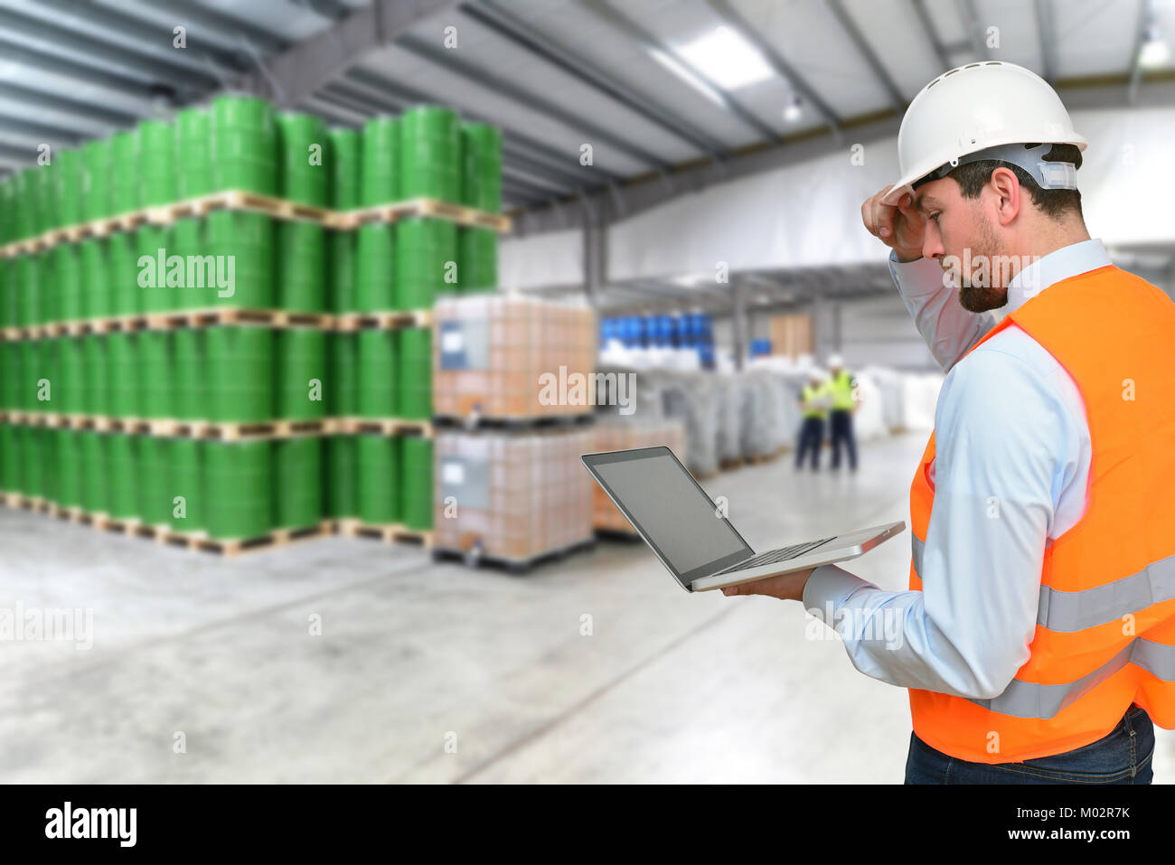 Engineer warehouse manager happy hi-res stock photography and images ...