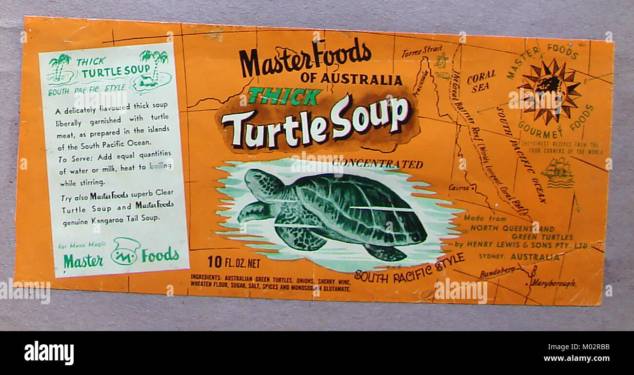 Unusual exotic foods - Master Foods (Masterfoods) 1969 - Label from a ...