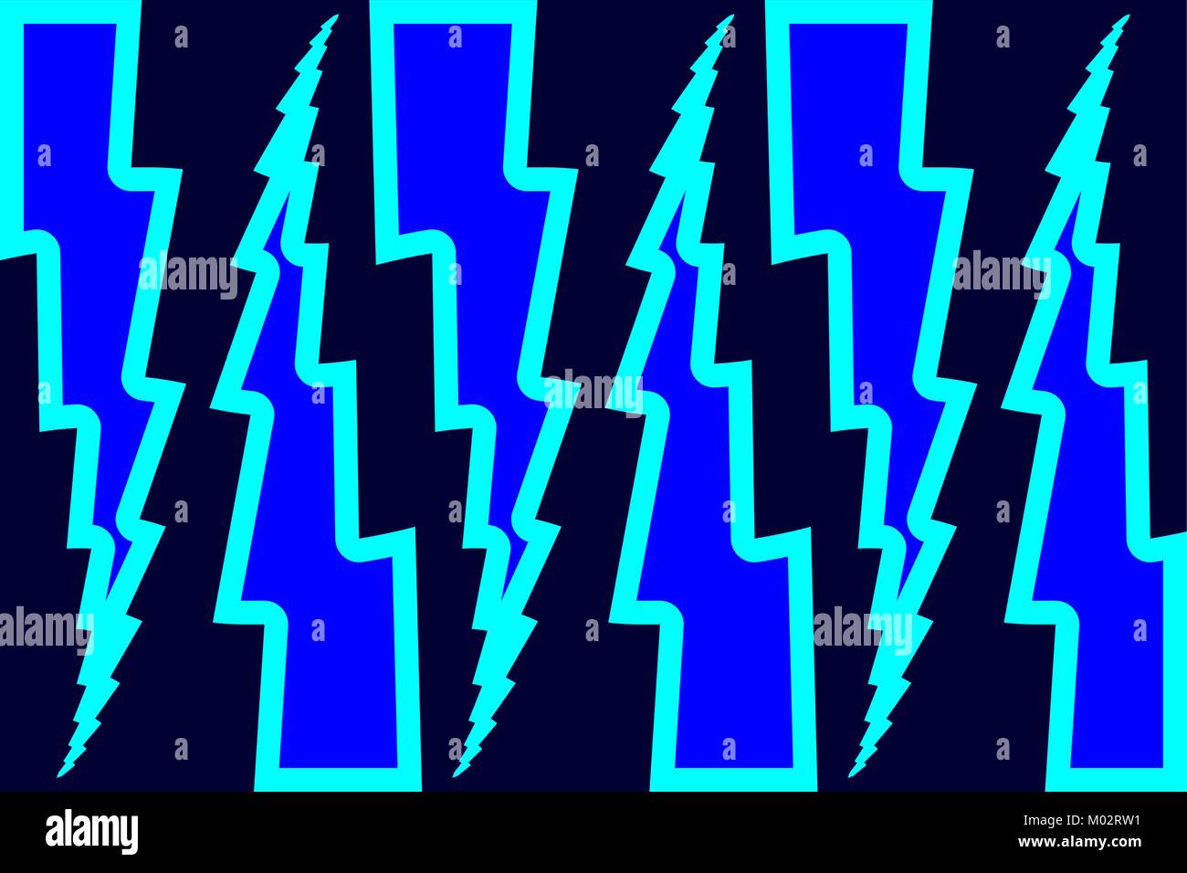 Lightning bolt - abstract geometric vector pattern - blue, Thunder ...