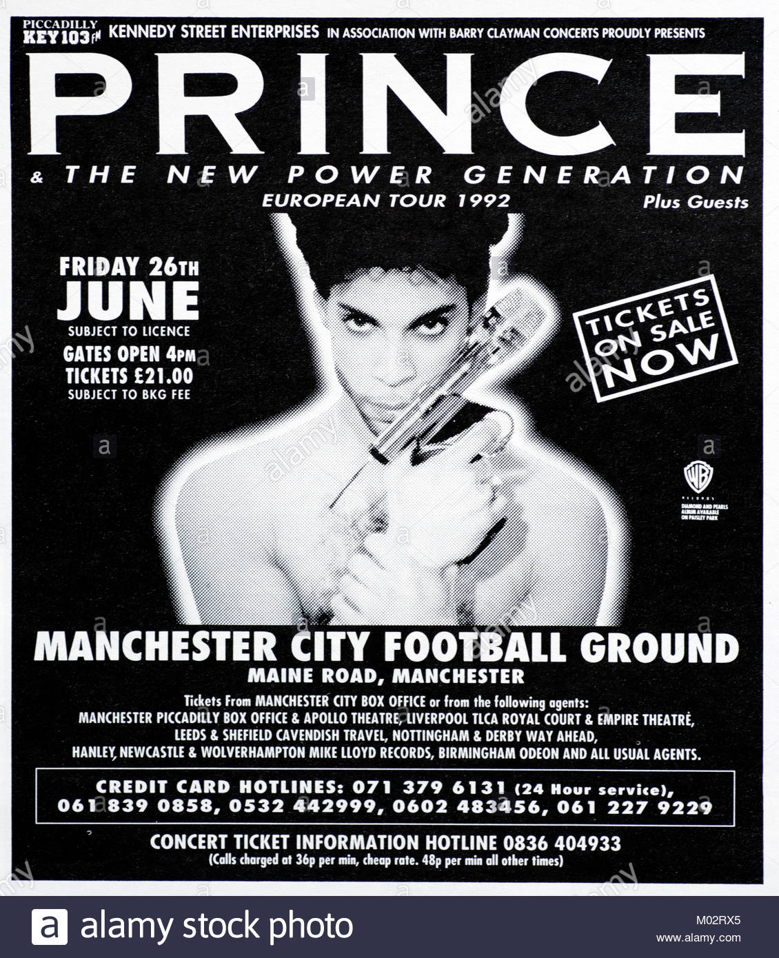 Prince tour poster hi-res stock photography and images - Alamy