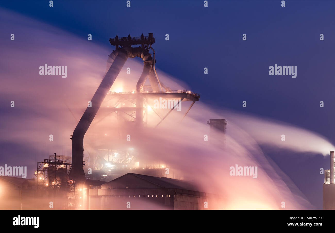 Redcar steelworks blast furnace. The famous Redcar steelworks closed in ...