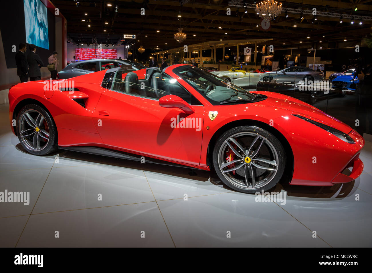 Red ferrari 488 spider hi-res stock photography and images - Alamy