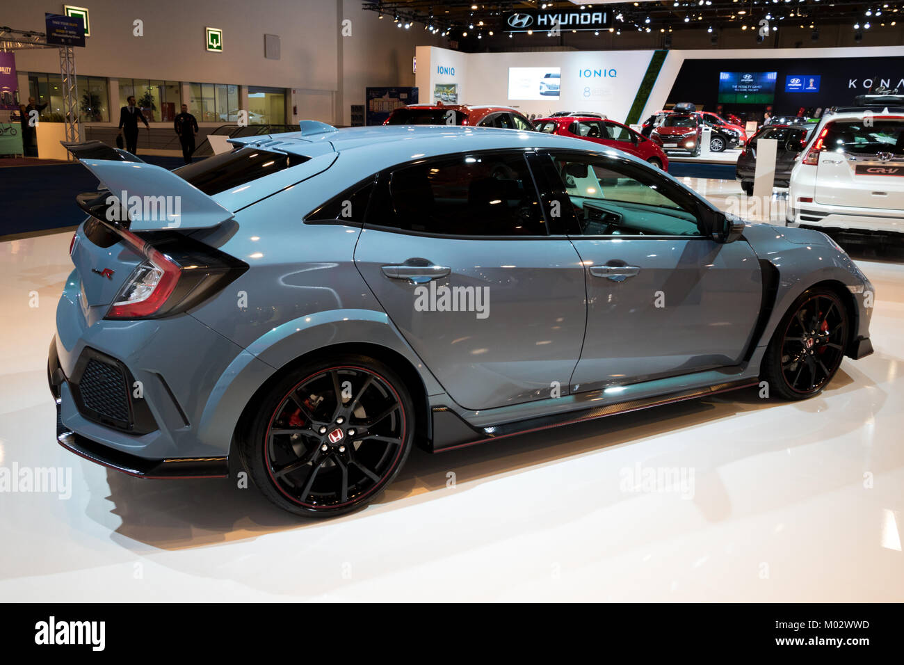 BRUSSELS - JAN 10, 2018: Honda Civic Type R high performance car ...