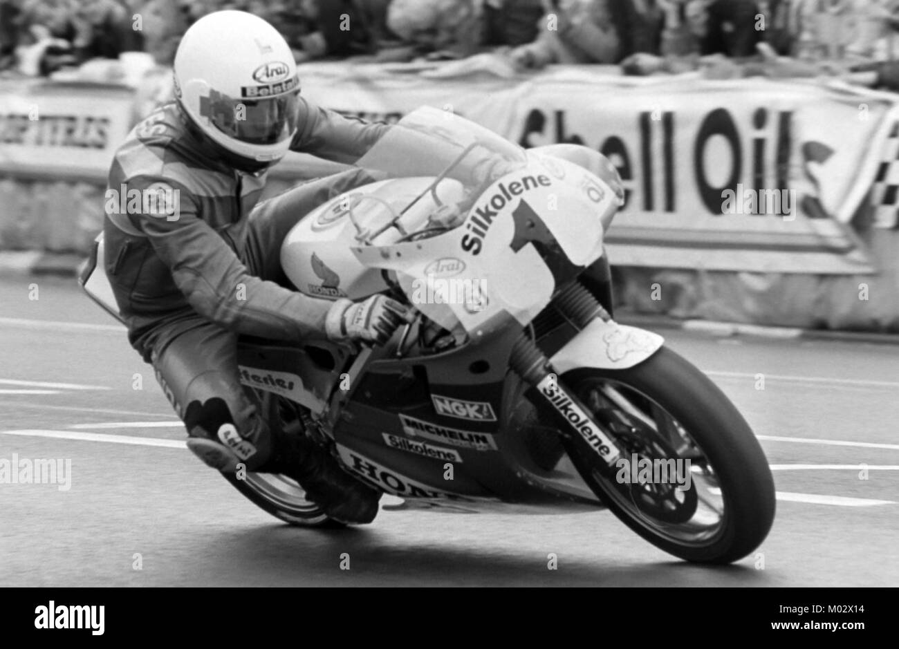 Nick Jefferies, Honda, Formula 1 TT, June 1988, Isle of Man Stock Photo ...