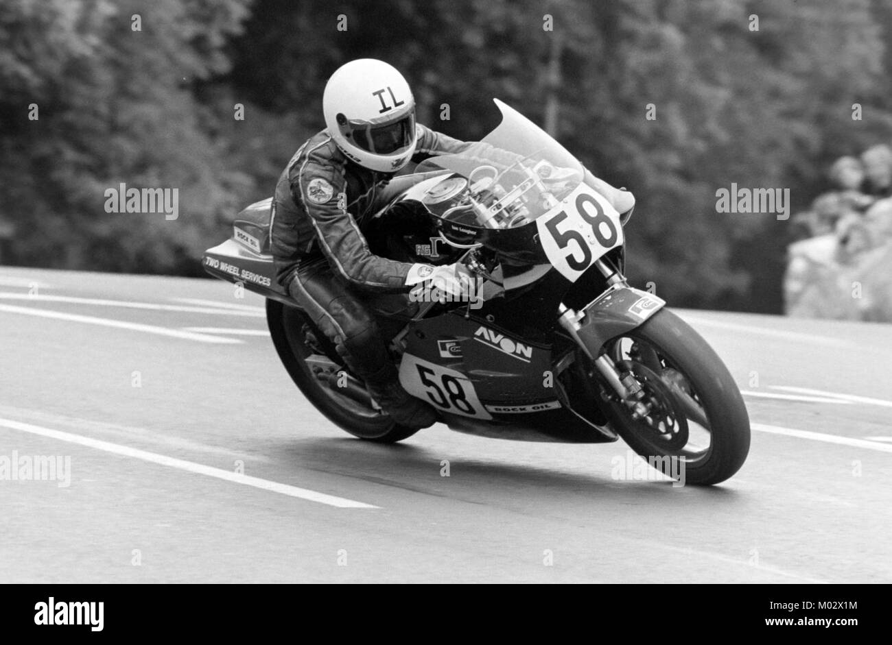 Ian Lougher, Suzuki, Formula 1 TT, June 1988, Isle of Man Stock Photo ...