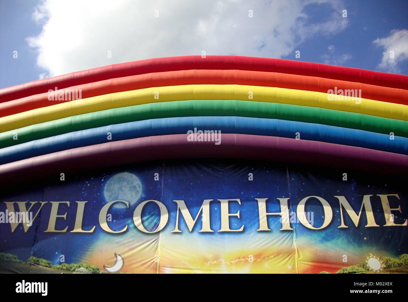 Welcome Home - Tomorrowland Brazil Festival - 2015 Stock Photo - Alamy