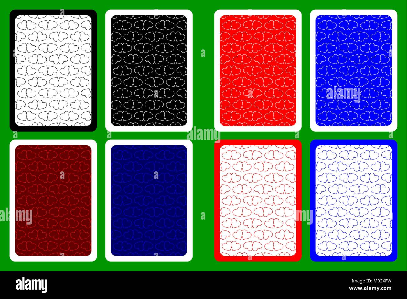 Playing Card Back Design Vector