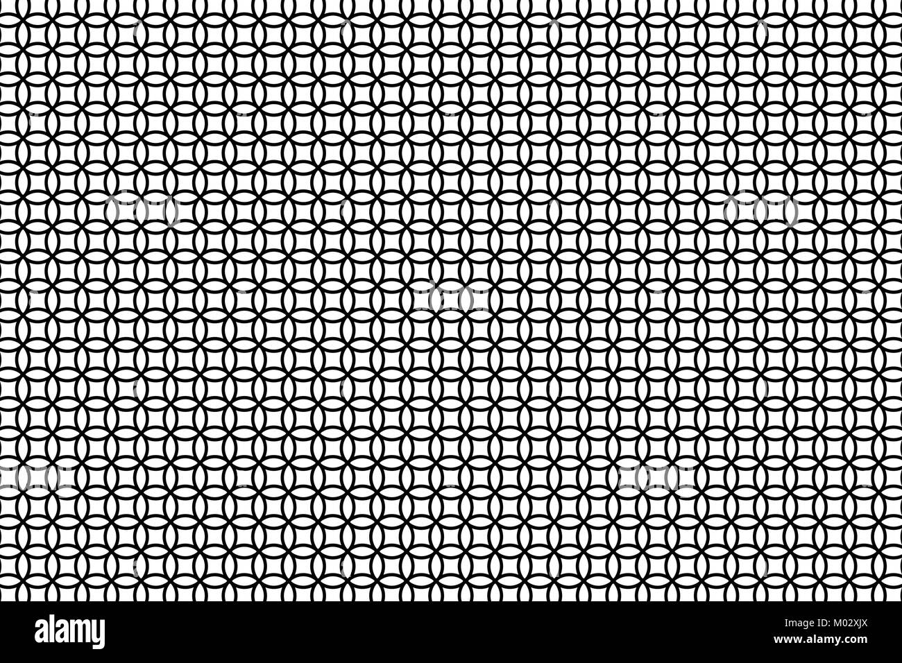 Simple circular background - black and white - vector circle pattern ...