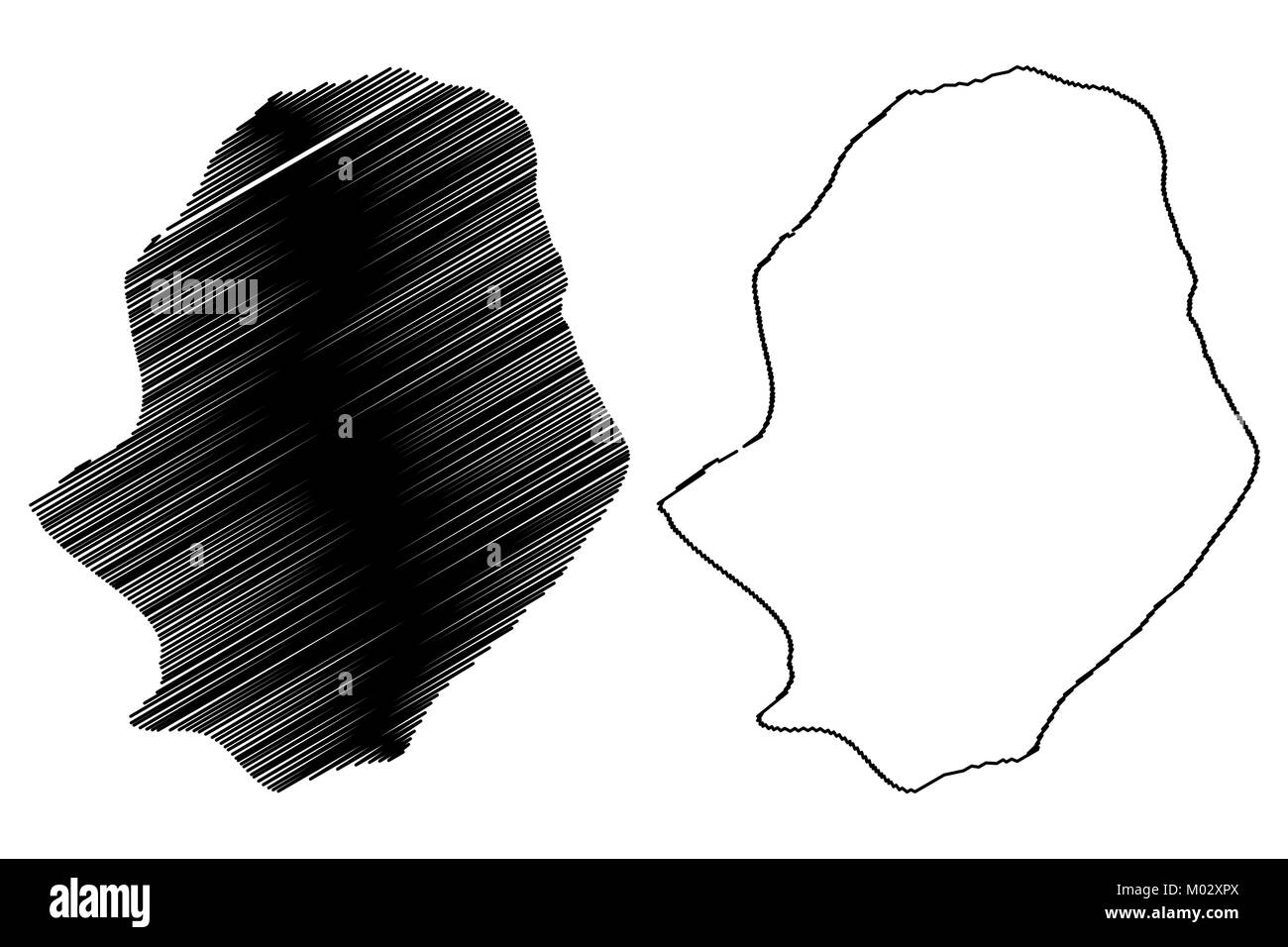 Niue map vector illustration, scribble sketch Independent Niue island ...