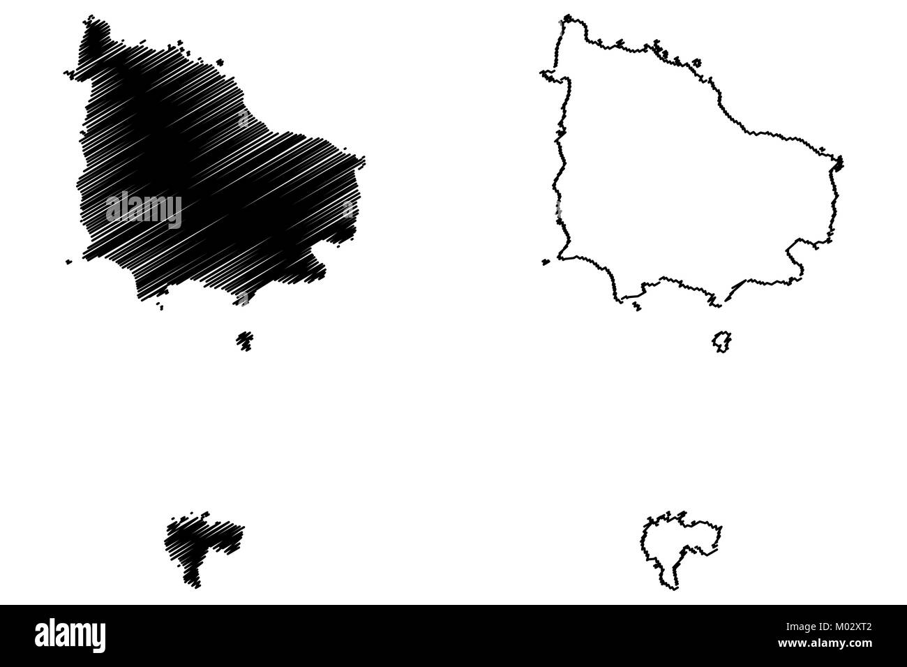 Norfolk Island map vector illustration, scribble sketch Territory of ...