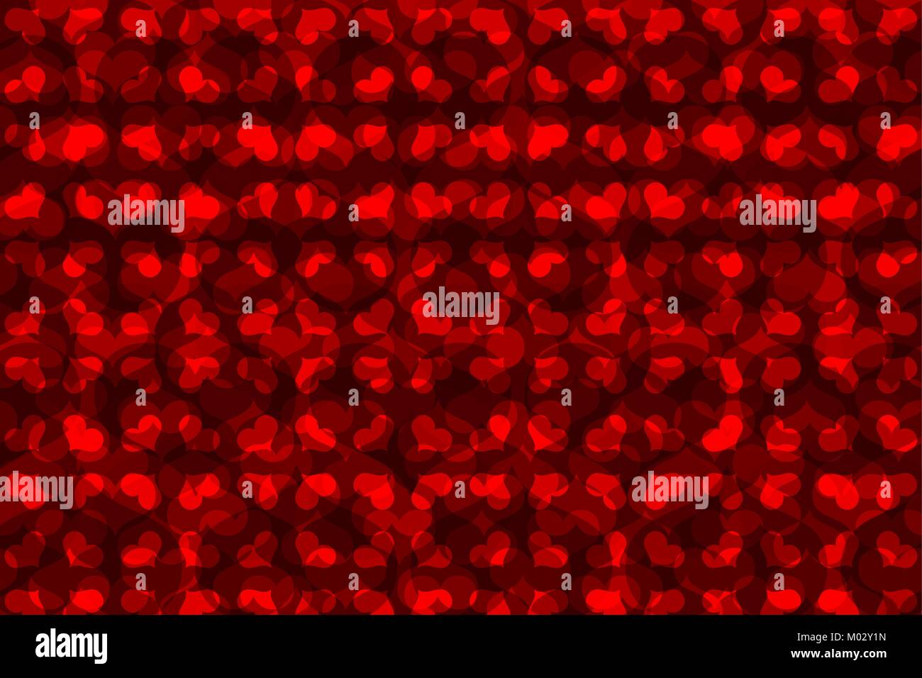 Red heart vector pattern - red pattern on a red background Stock Vector ...
