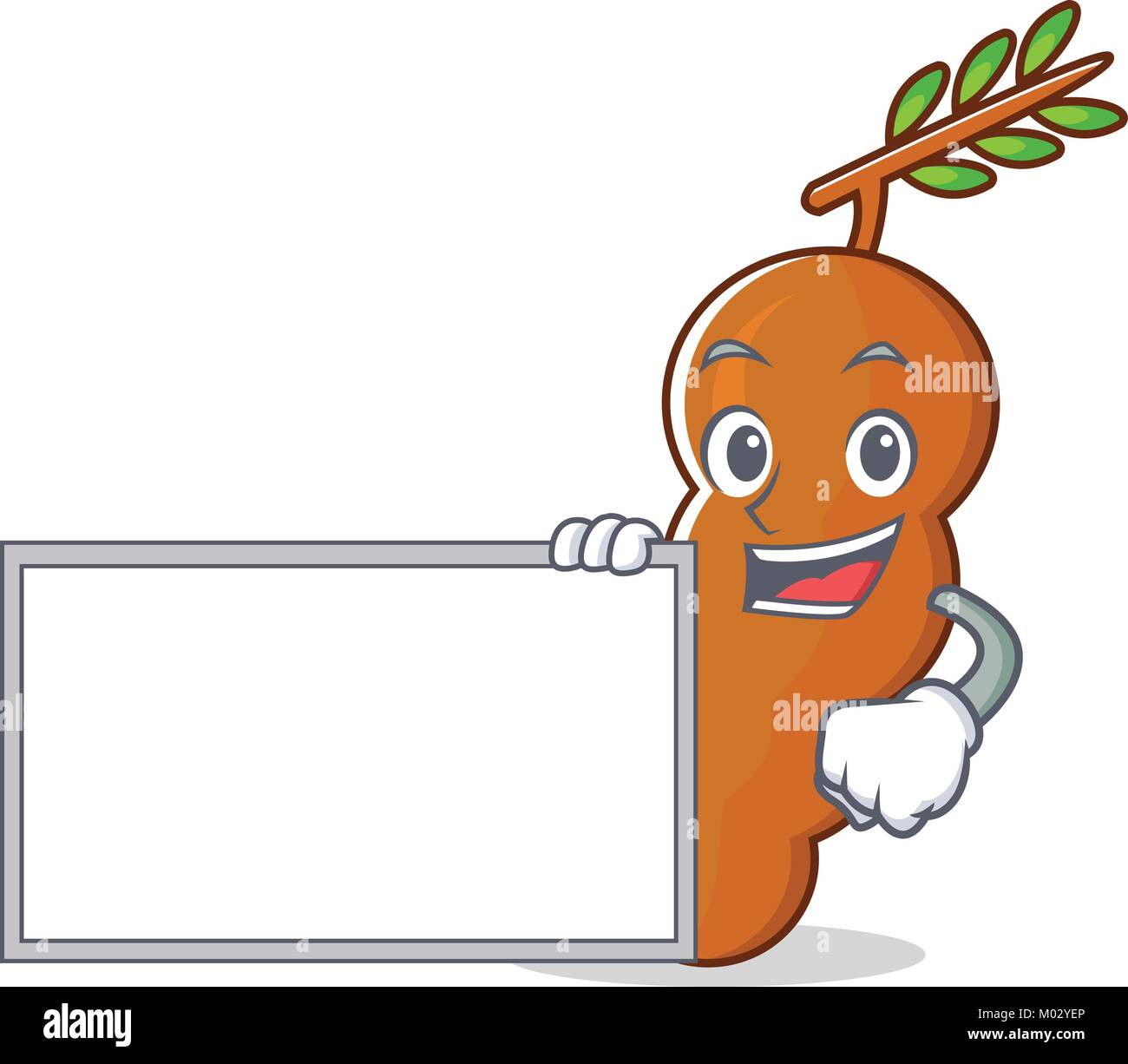 With board tamarind character cartoon style Stock Vector Image & Art ...