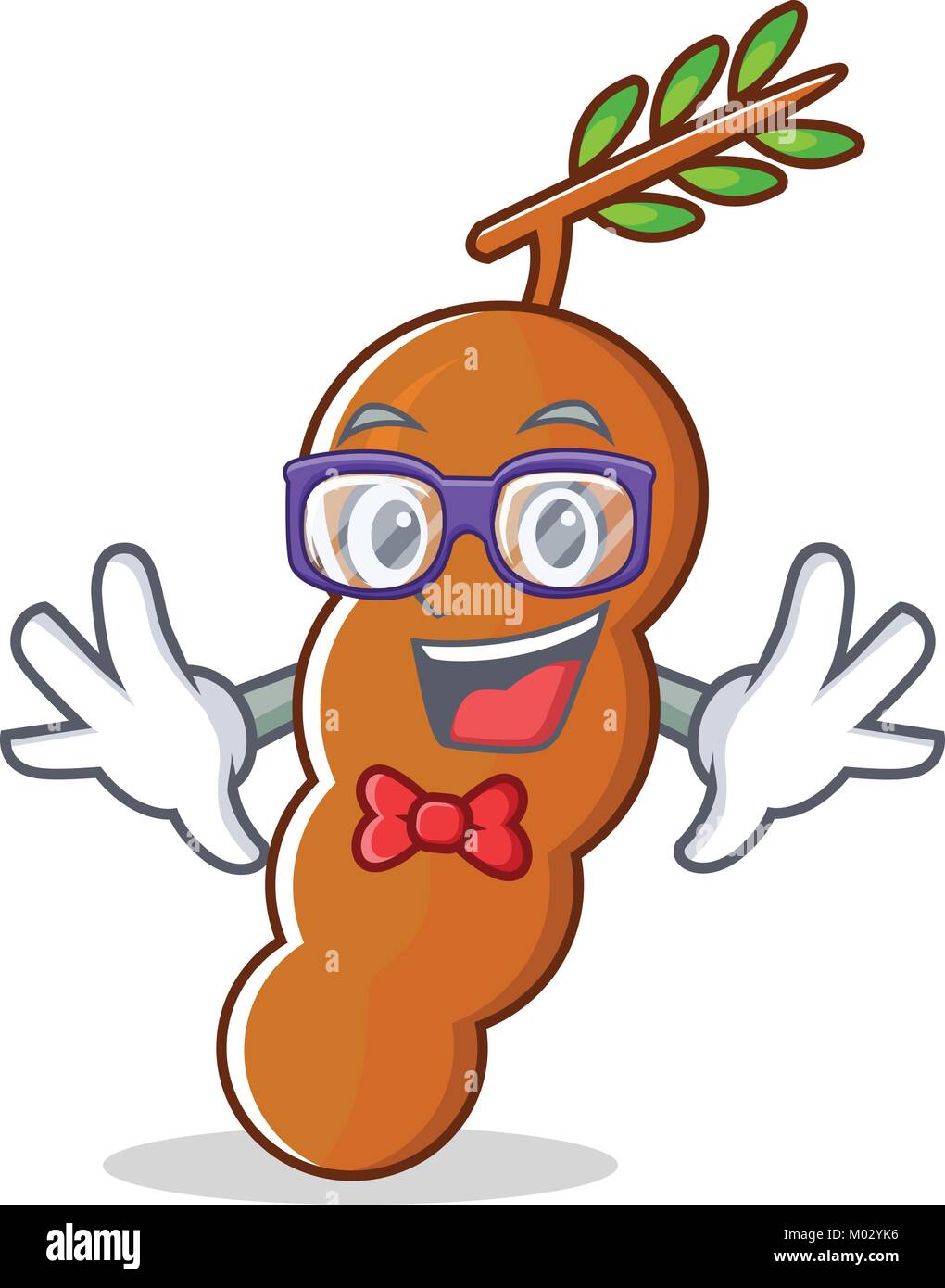 Geek tamarind character cartoon style Stock Vector Image & Art - Alamy