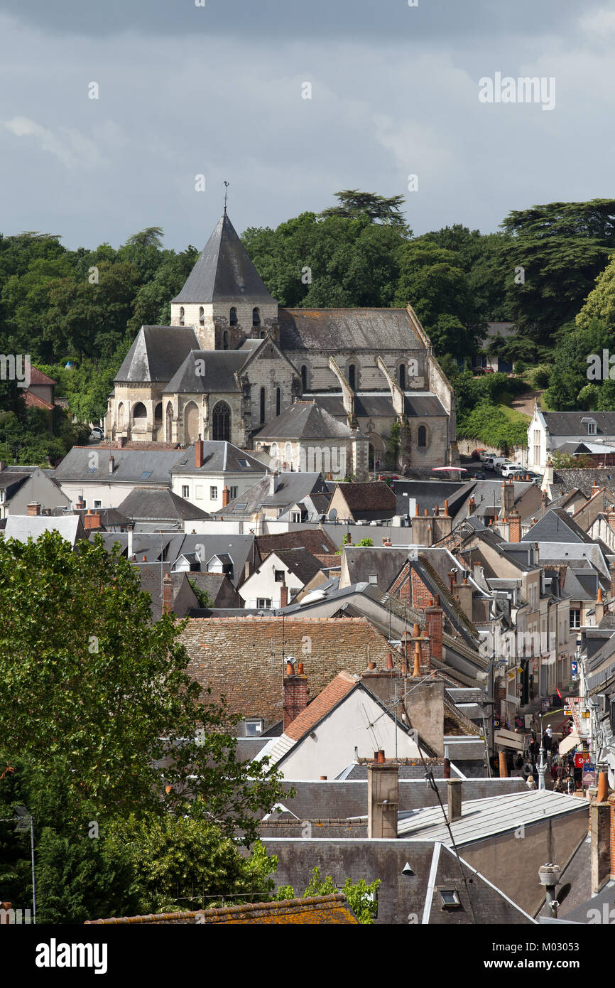 Beautiful medieval village Amboise, Loire Valley, France Stock Photo ...