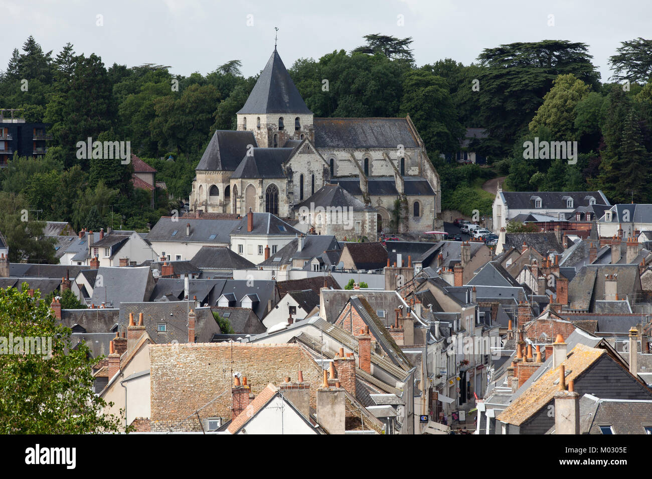 Beautiful medieval village Amboise, Loire Valley, France Stock Photo ...