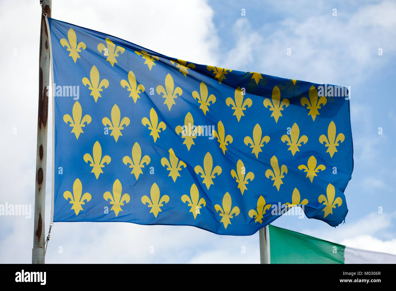 The flag of medieval France Stock Photo - Alamy