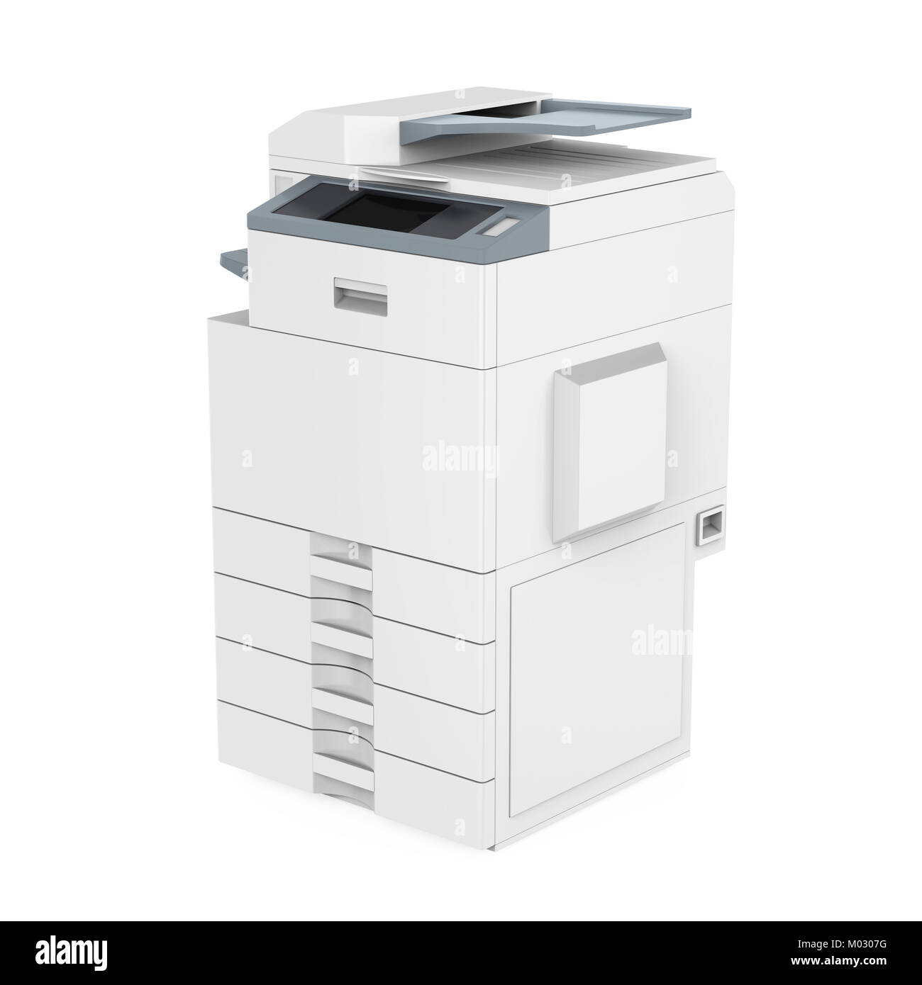 Office Multifunction Printer Isolated Stock Photo - Alamy