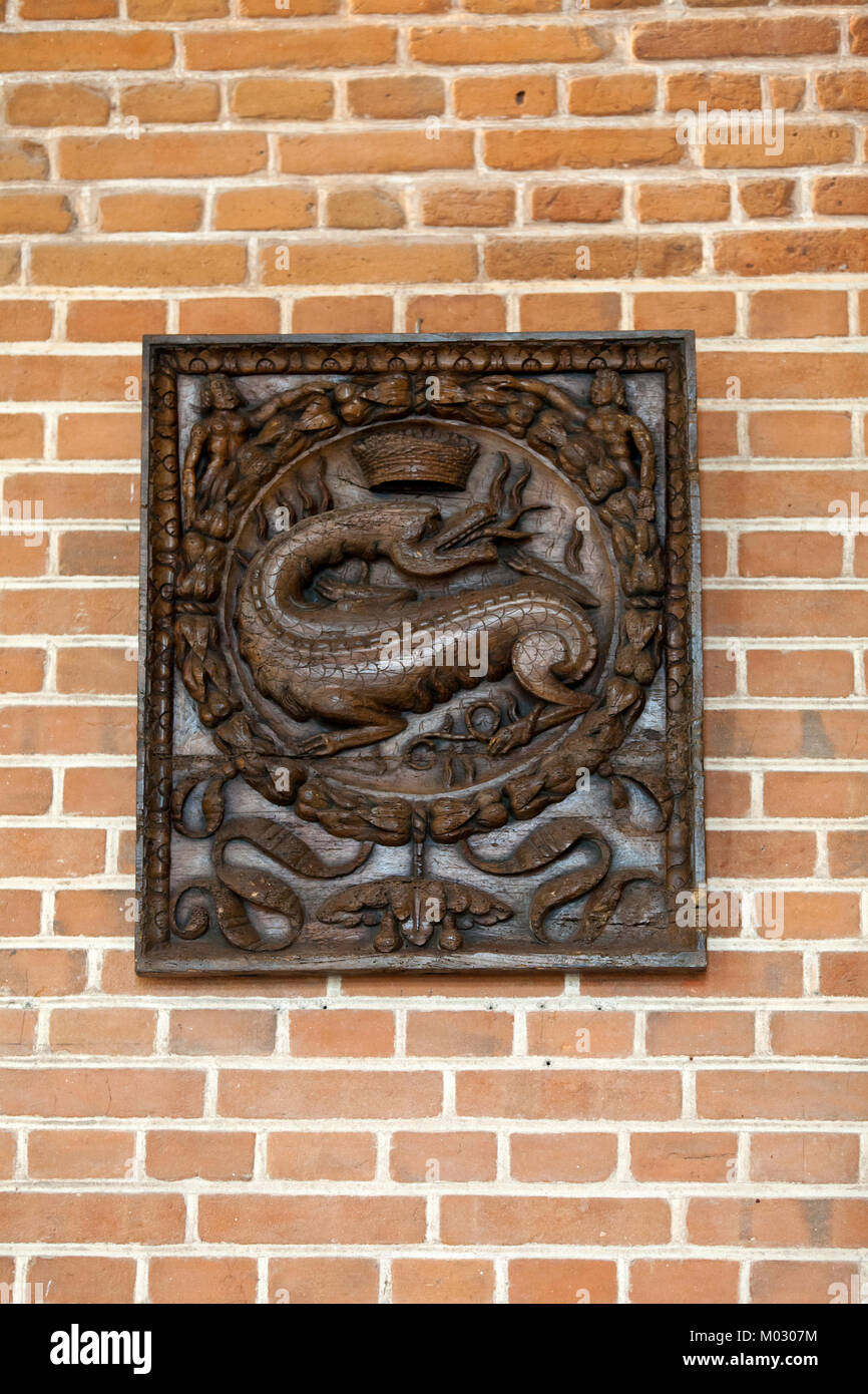 The salamander - the symbol of Francis, the king of France Stock Photo ...