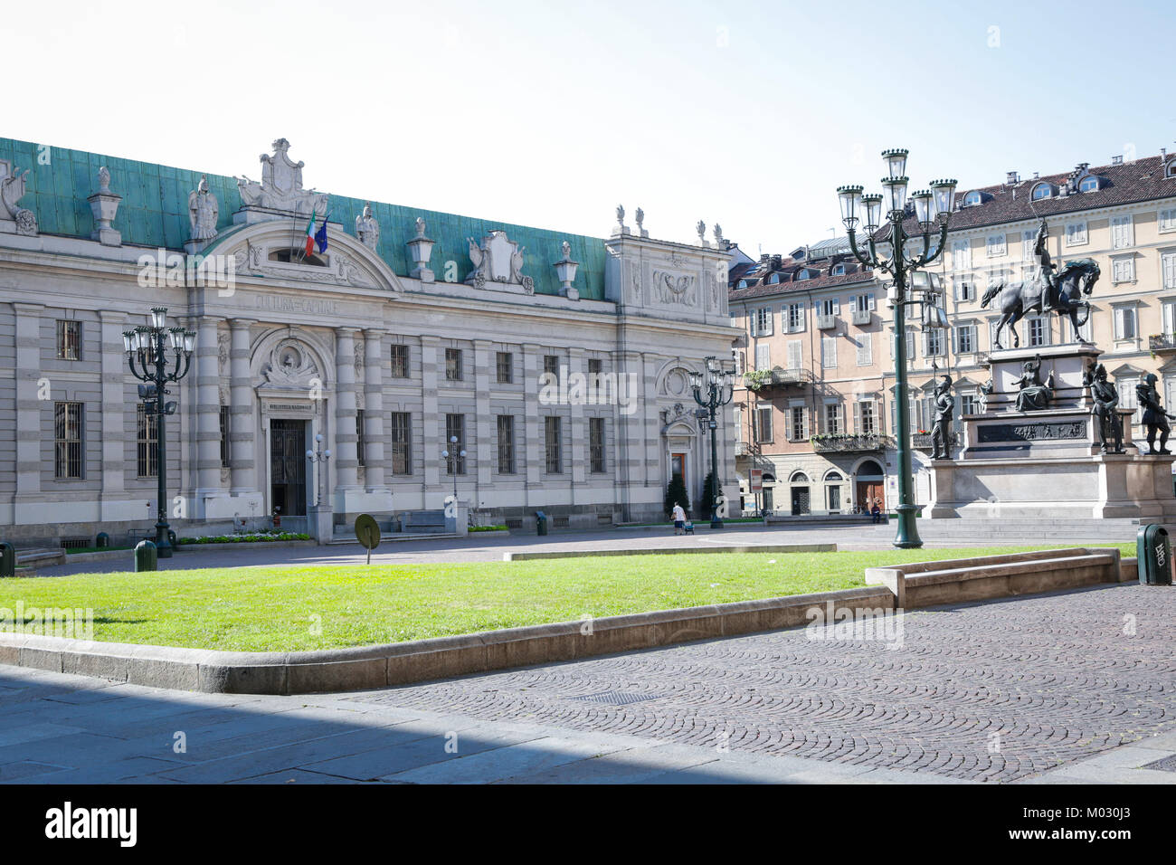 Turin, Italy: Biblioteca Nazionale and Museum of Risorgimento italiano ...