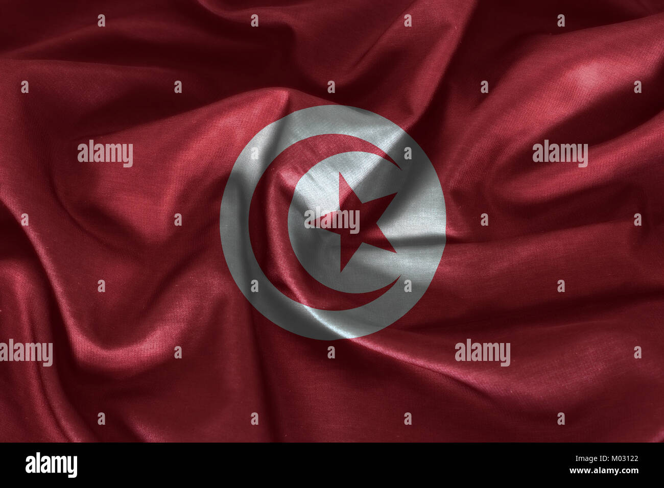 Tunisia map waving flag hi-res stock photography and images - Alamy
