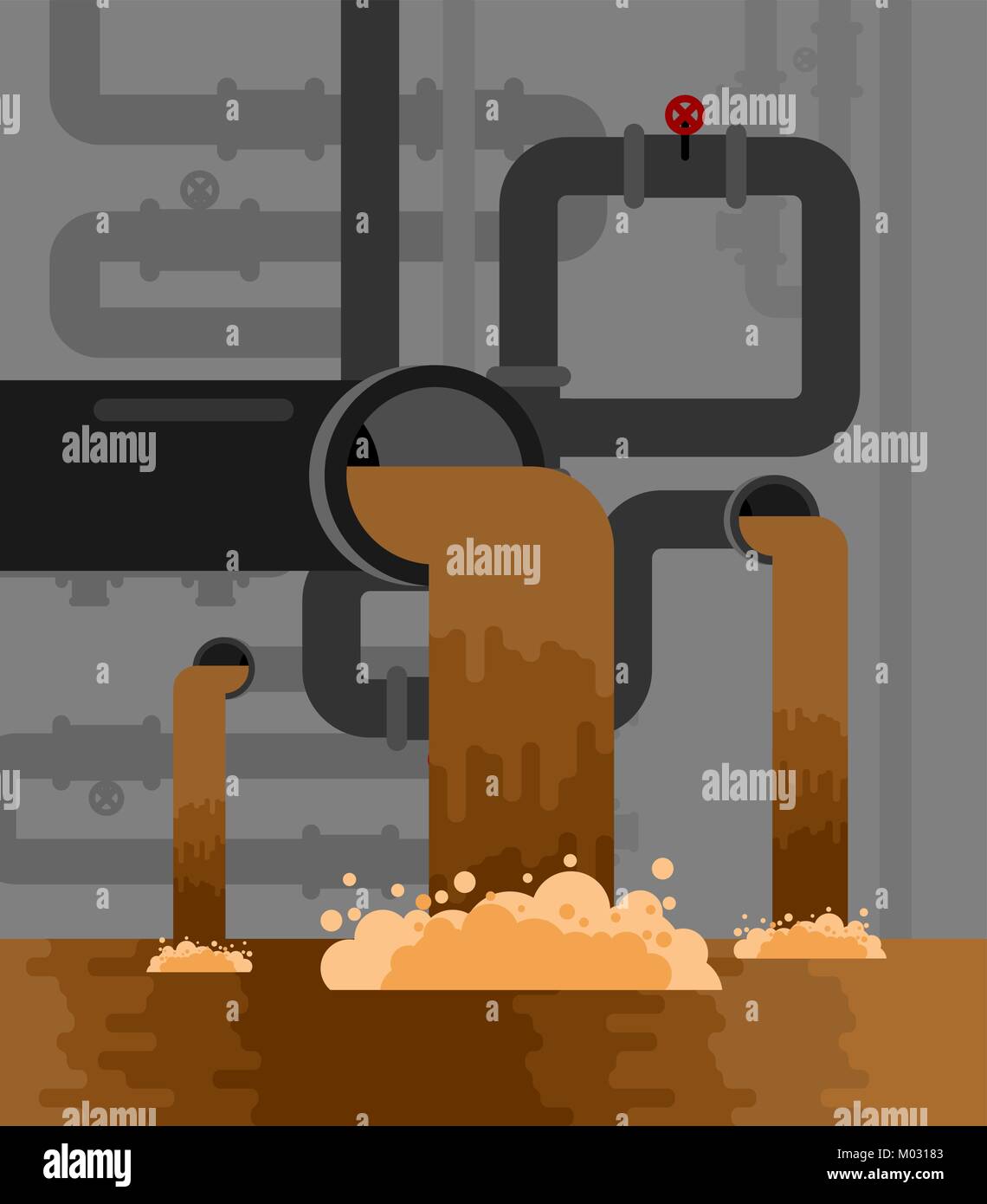 Drainage Pipe Stock Vector Images - Alamy