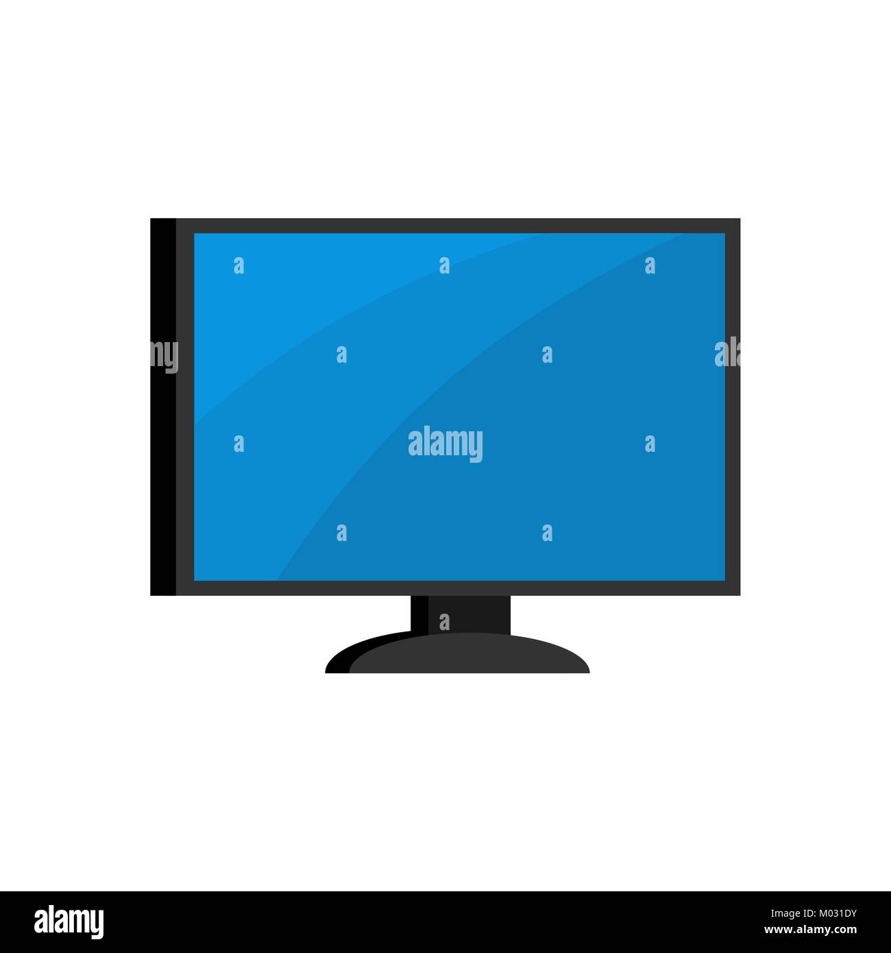 Computer isolated. monitor PC on white background. Vector illustration ...