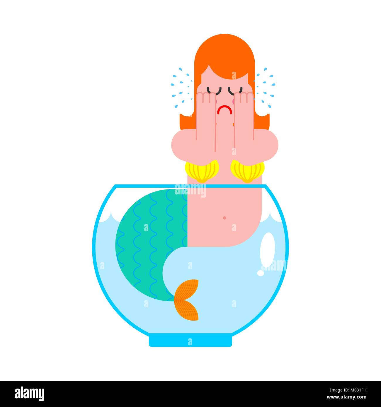 Mythical mermaid vector black and white hi-res stock photography and ...