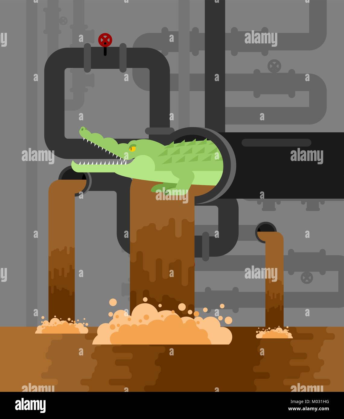 Open drainage cartoon hi-res stock photography and images - Alamy