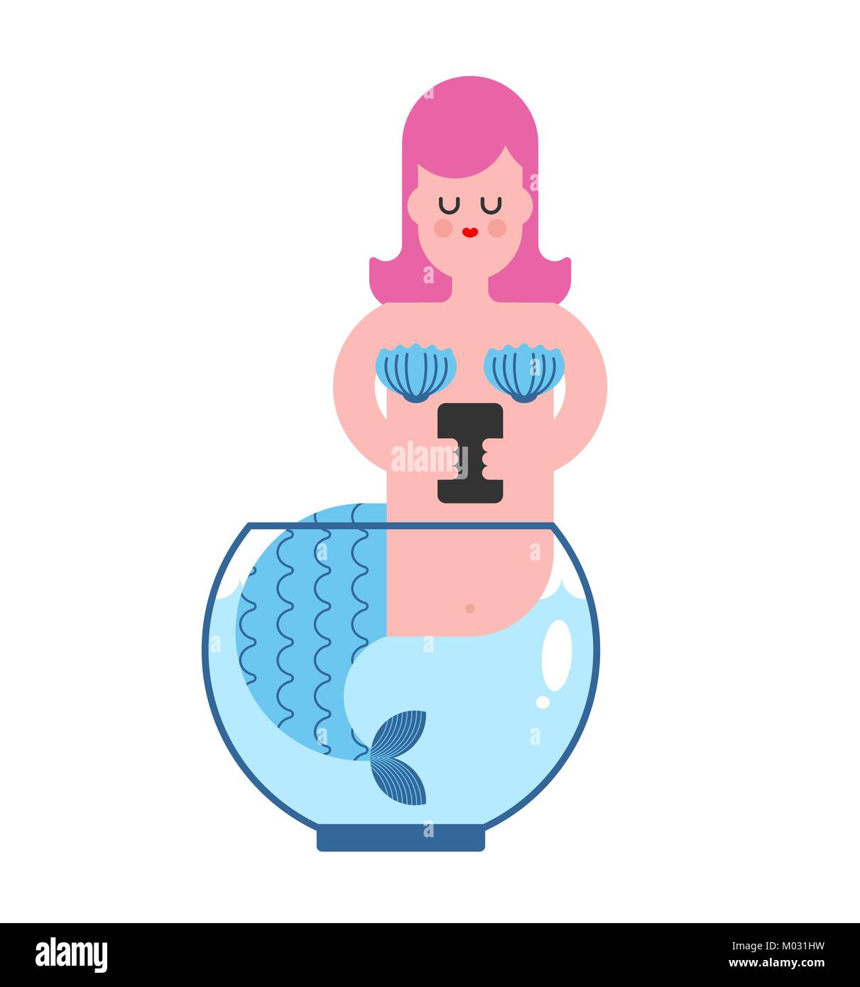 Sad woman ocean Stock Vector Images - Alamy