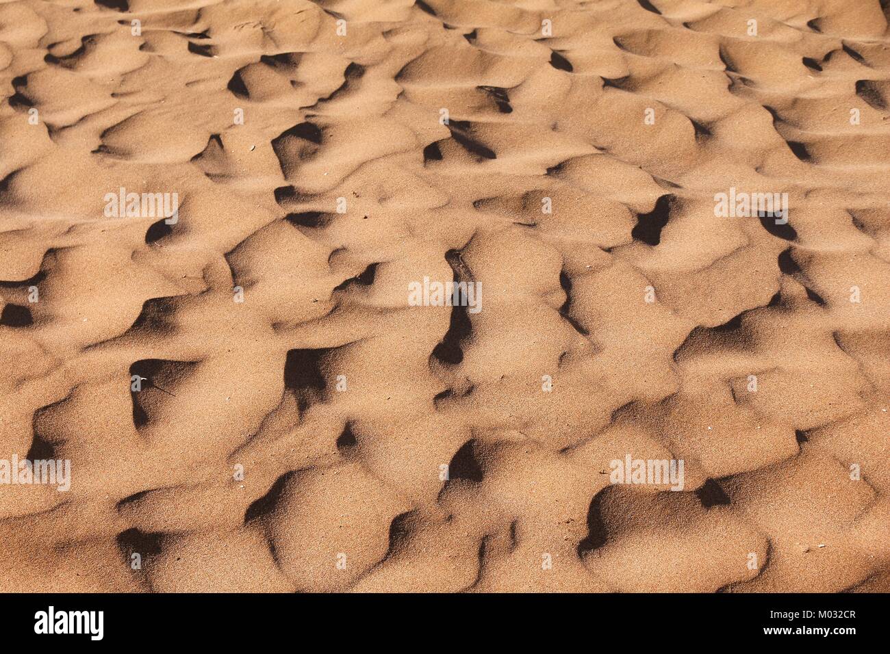 Mini sand dunes at a beach in Greece Stock Photo - Alamy