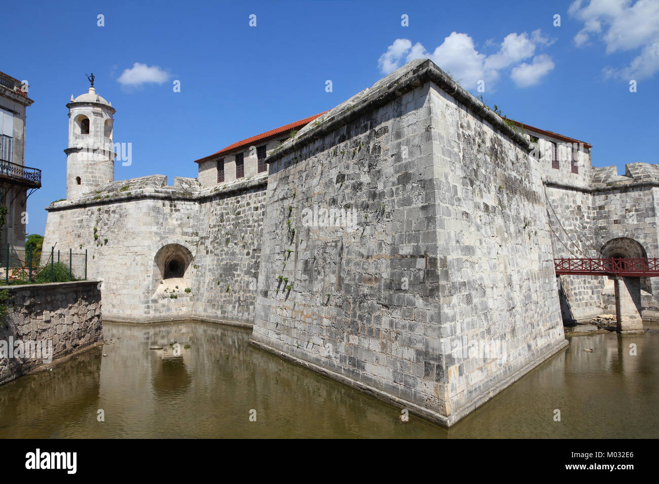 Havana, Cuba - city architecture. Famous castle with the moat Stock ...