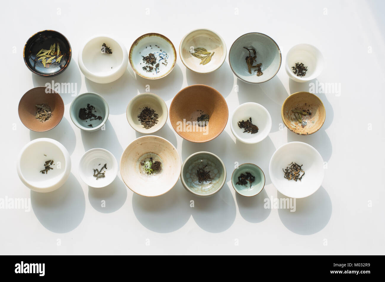 Combinations of tea and teacups of all types Stock Photo - Alamy