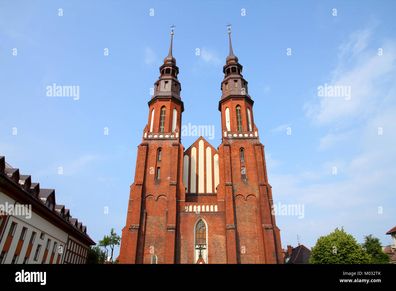 Opole, Poland - city architecture. Famous cathedral church Stock Photo ...