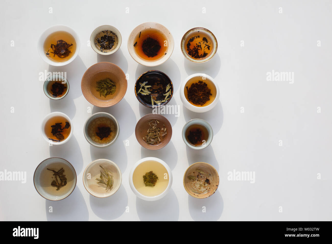 Combinations of tea and teacups of all types Stock Photo - Alamy