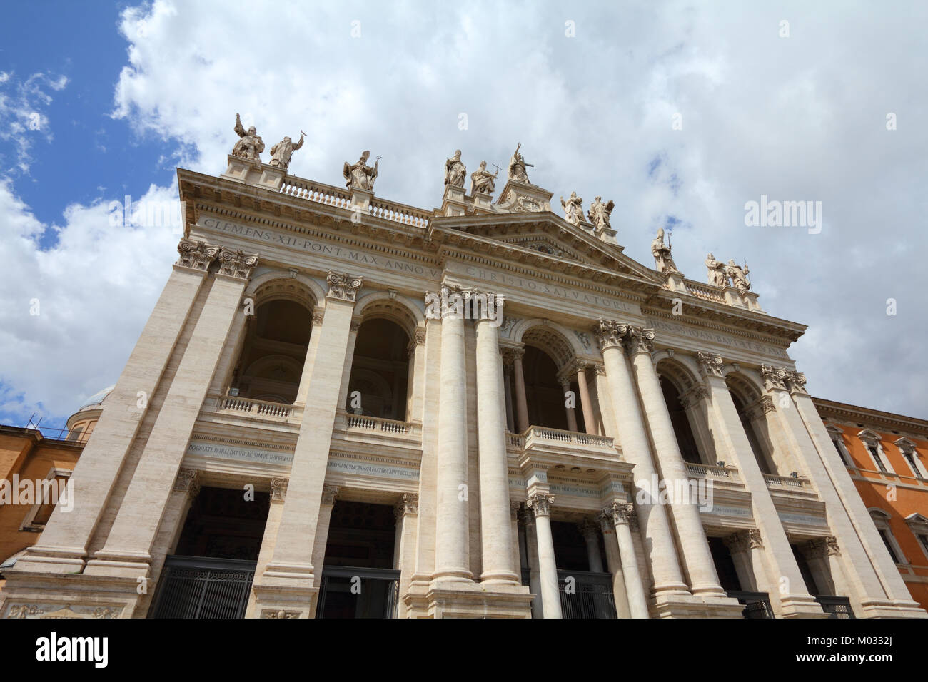 Rome, Italy - famous Papal Archbasilica of St. John Lateran, officially the cathedral of Rome ...