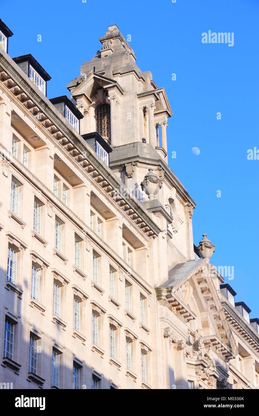 Manchester - city in North West England (UK). St. James Buildings ...